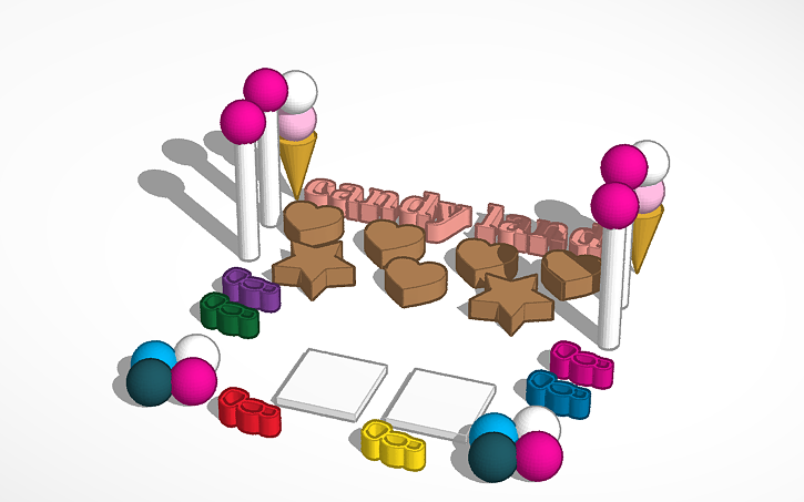 3D design candy land | Tinkercad