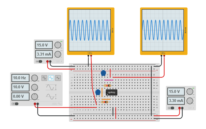 Circuit Design Act 8 Filtro Pasa Banda Con Op Amp Inversor Tinkercad