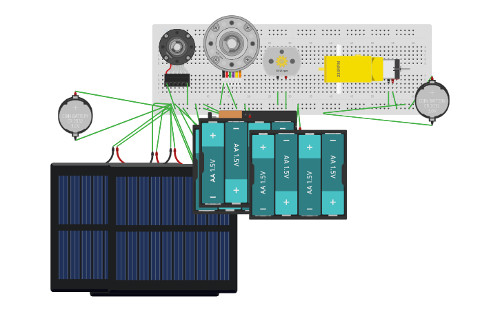 Circuit design solar - Tinkercad