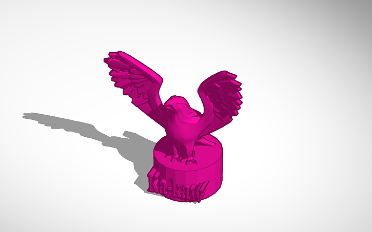 3D design Eagle statue - Tinkercad