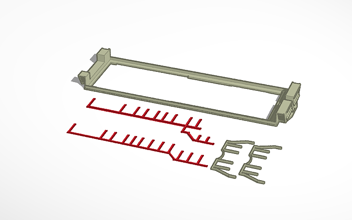 3D design Trackmaster Dash 9 Frames - Tinkercad