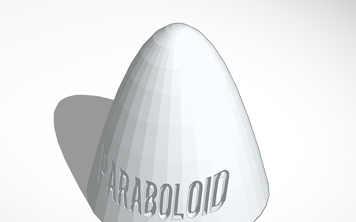 3D design Paraboloid - Tinkercad