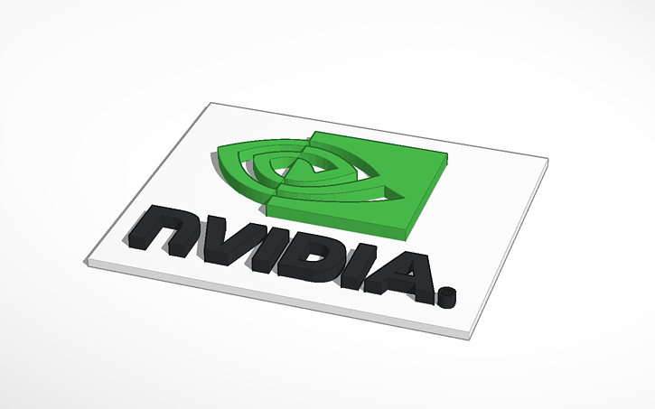 3D design NVIDIA Logo - Tinkercad