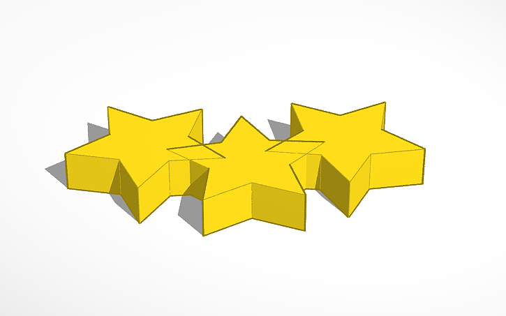 3D design Stars - Tinkercad