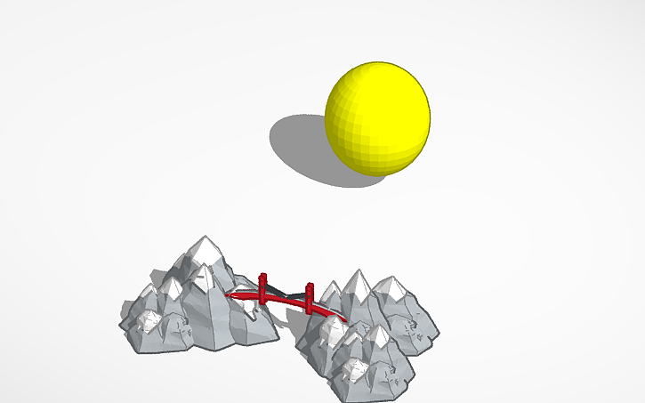 3D design sun rise - Tinkercad