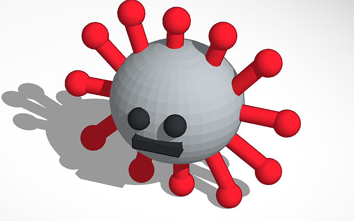 3D design coronavirus | Tinkercad