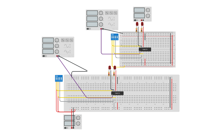 Circuit design CPE-LOG LAB 7 - Tinkercad