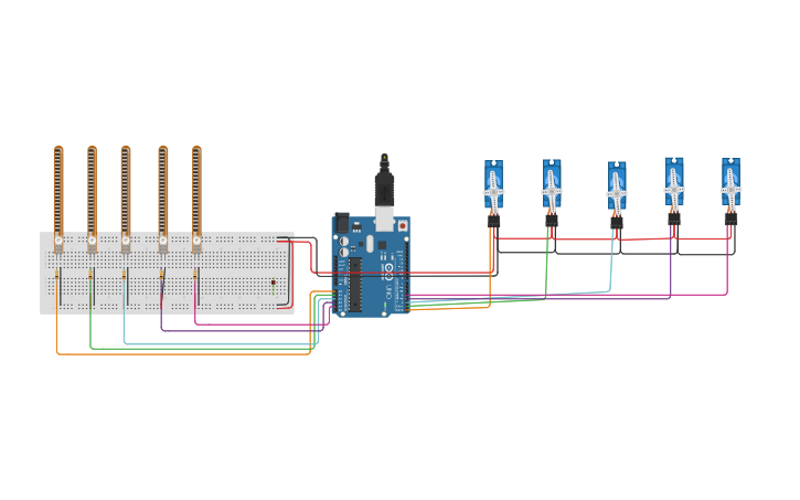 Circuit design bionic arm by 21sje908 - Tinkercad