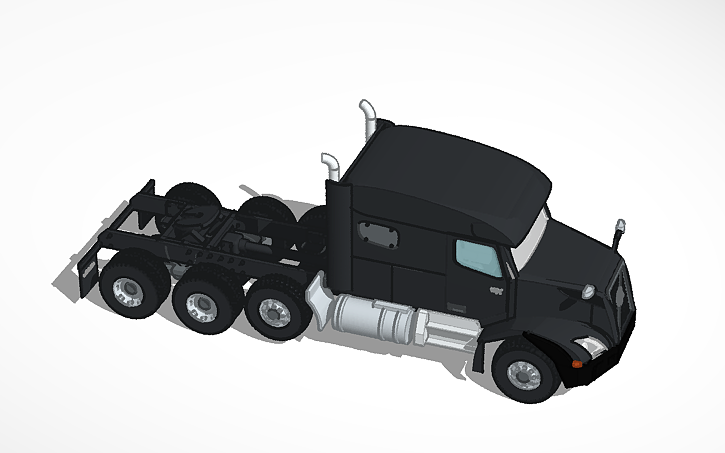 3D design Semi truck - Tinkercad