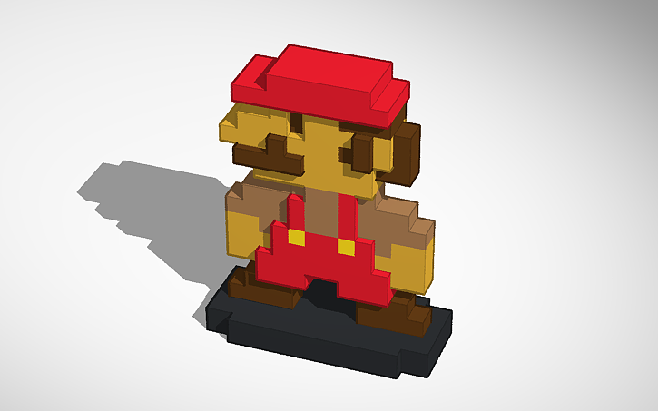 3D design Super Mario 2d - Tinkercad