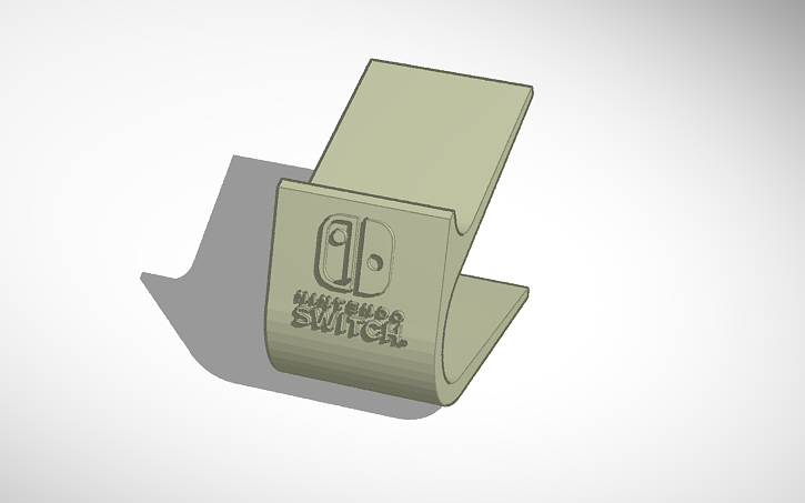 3D design Nintendo Switch pad holder - Tinkercad