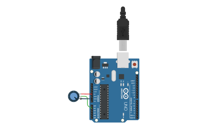 Circuit design Oppgave 2b - Tinkercad