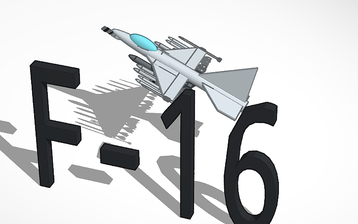 3D design F-16 | Tinkercad