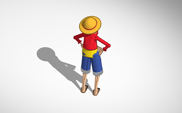 3D design Luffy | Tinkercad