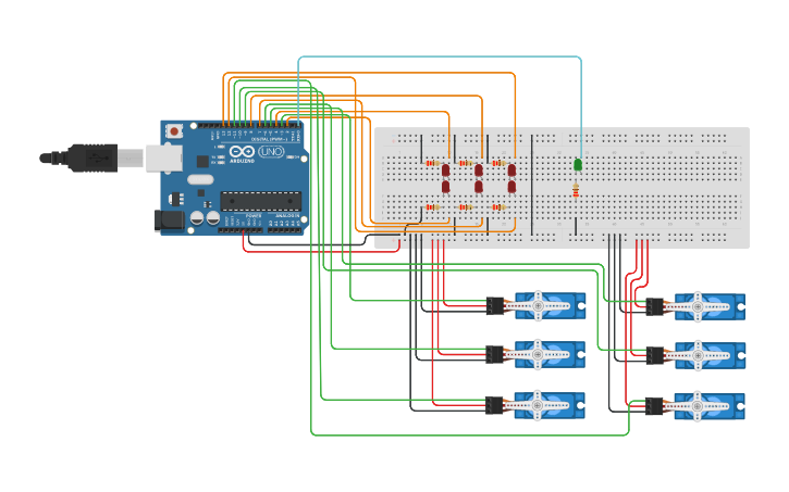 Circuit design Braille - Tinkercad
