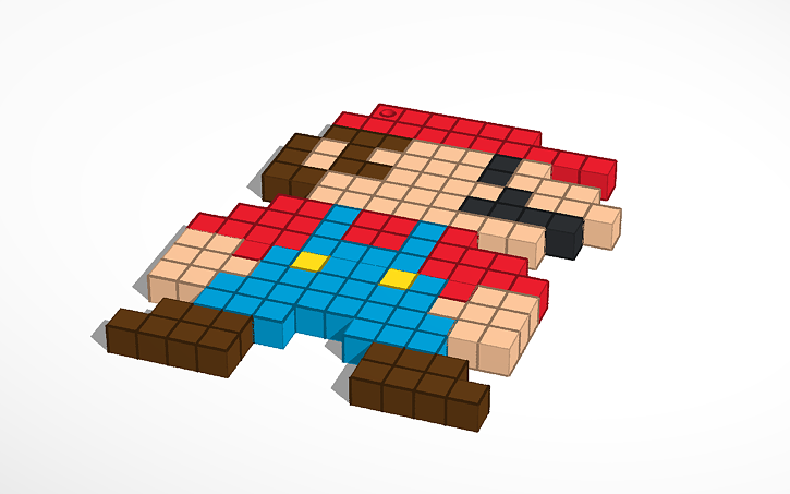 3D design Llavero SuperMario | Tinkercad