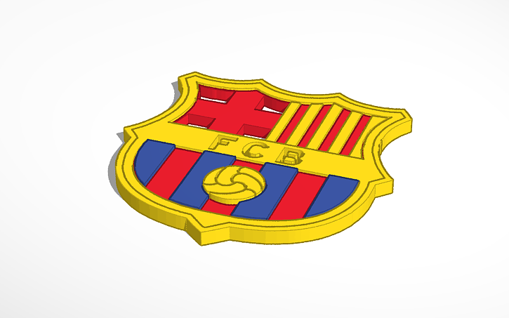 3D design Barca Logo - Tinkercad