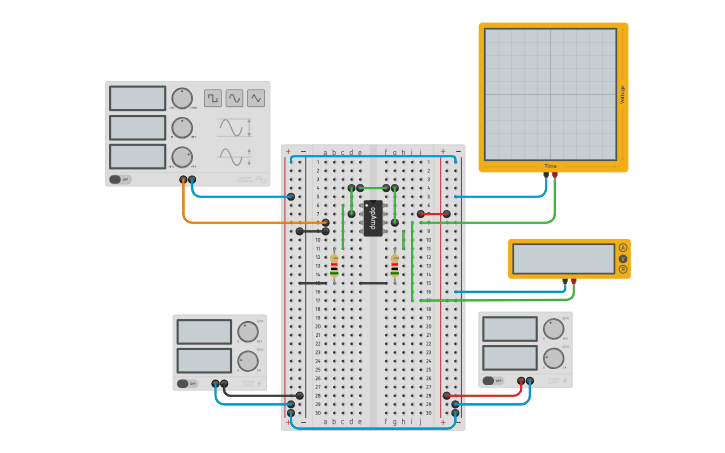 Circuit design Unity-Gain Isolation Buffer Part II - Tinkercad