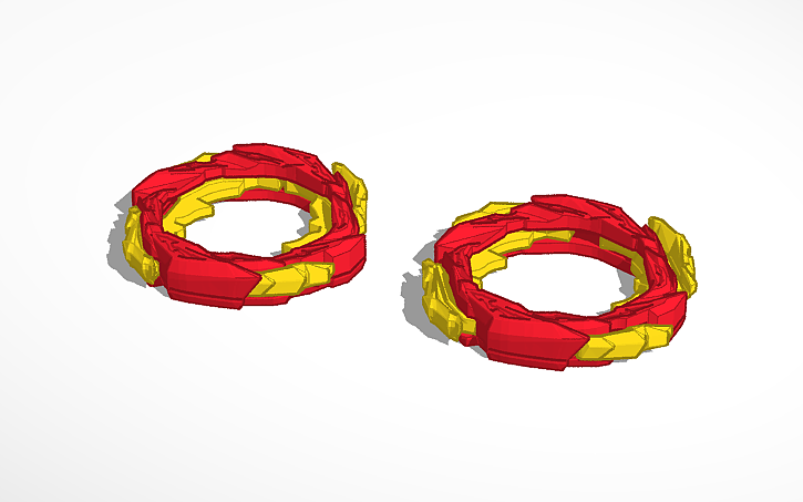 3D design Flame_Beyblade Burst DB Layer - Tinkercad