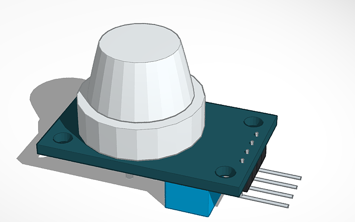 3D design MQ135 - Tinkercad