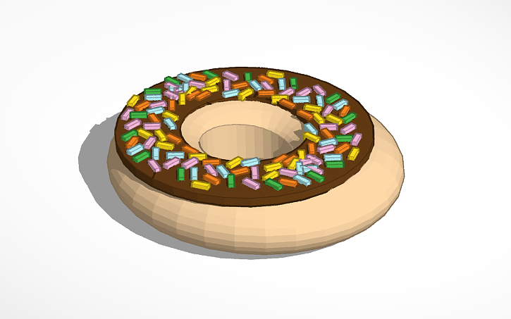 3D design perfect donut - Tinkercad