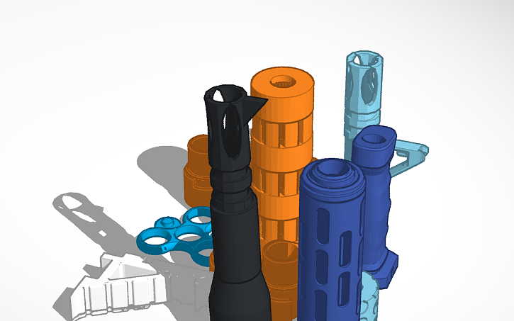 3D design jesses designs of nerf gun parts - Tinkercad