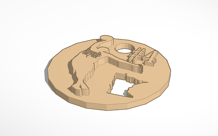 3D design Key chain - Tinkercad