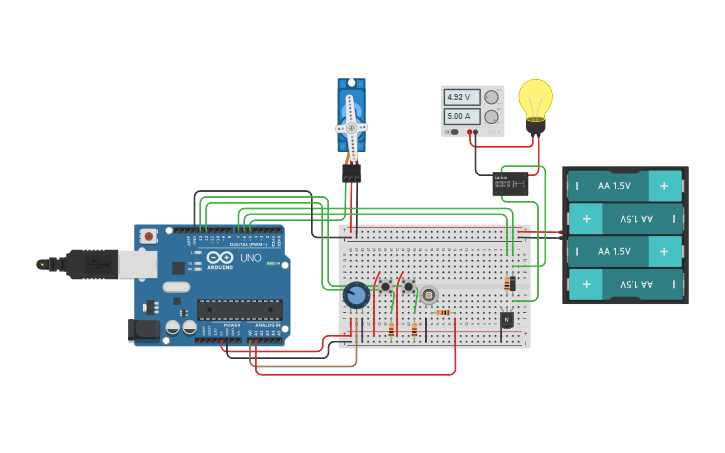 Circuit design MECHENG 201 Project Circuit | Tinkercad