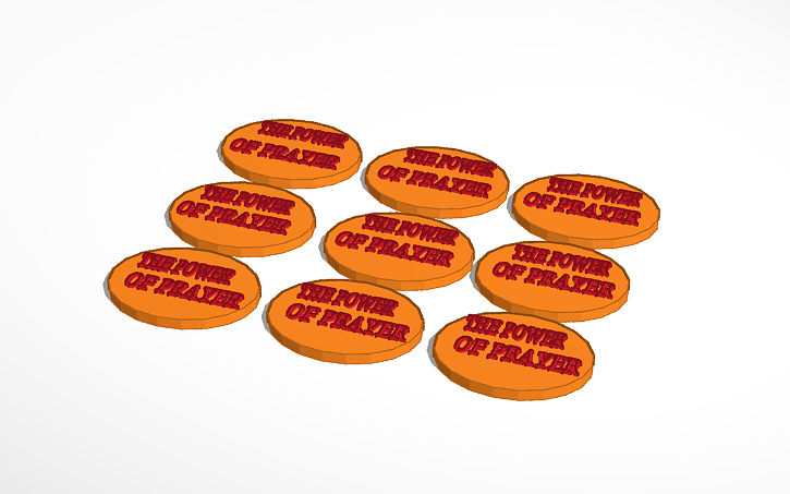 3D design POWER OF PRAYER | Tinkercad