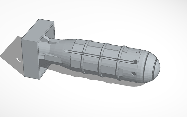 3D design atomic bomb - Tinkercad