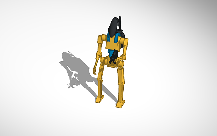 3D design custom droid | Tinkercad