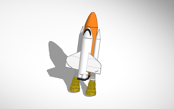 3D design rocket - Tinkercad