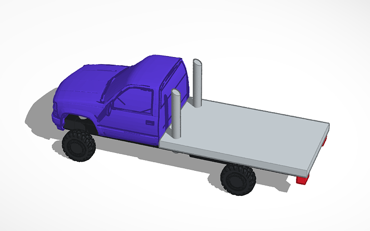 3D design OBS Chevy Silverado 6.5 Detroit diesel - Tinkercad