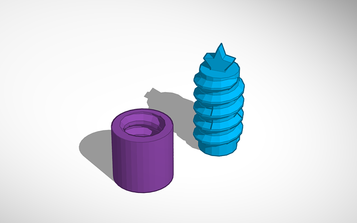 3D design proto type metric screw in | Tinkercad