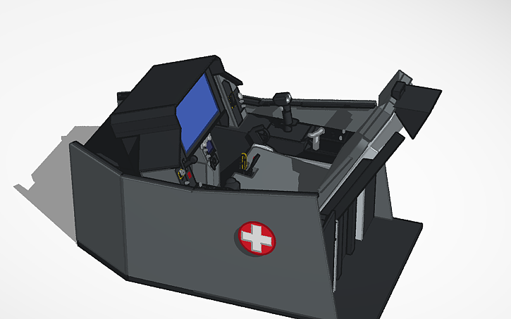 3D design F-35 Cockpit P.12 (with Logitech flight controls) - Tinkercad