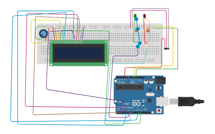 Circuit design led soil sensor - Tinkercad