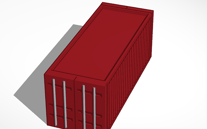 3d Design Shipping Container Tinkercad