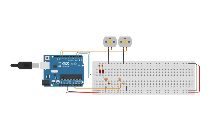 Circuit design LAB01_ROBOTICA | Tinkercad
