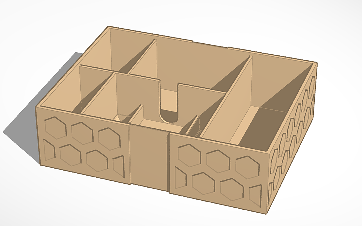 3D design Catan Storage - Organizer - Tinkercad