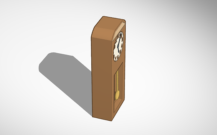3D design Grandfather Clock - Tinkercad