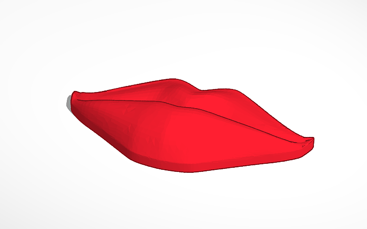 3D design Copy of Lips - Tinkercad