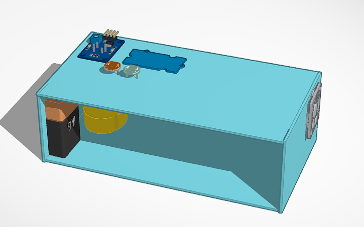 3D design CO Sensor Module - Tinkercad