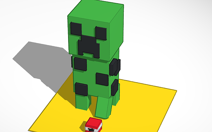 3D design MINECRAFT CREEPER | Tinkercad