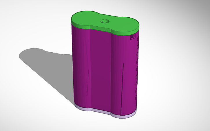 3D design Battery Box 18650 - Tinkercad