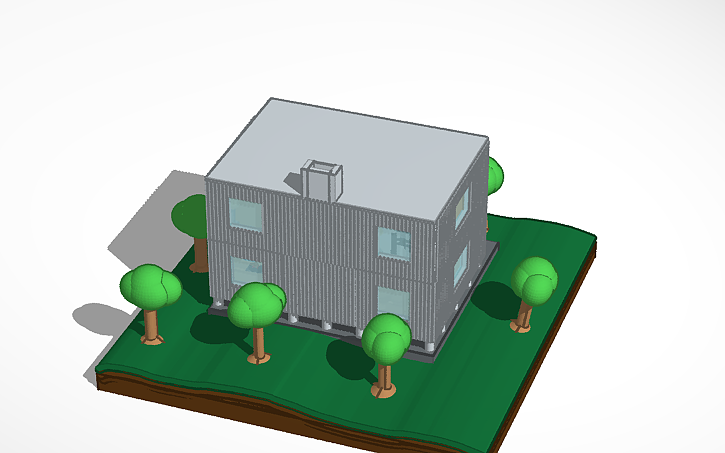 3d Design Shipping Container House Tinkercad