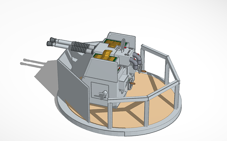 3D design Anti-Aircraft Cannon | Tinkercad