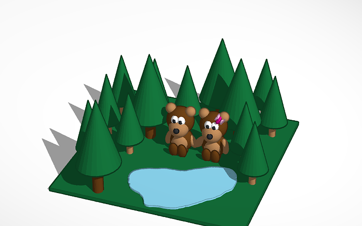 3D design bear | Tinkercad