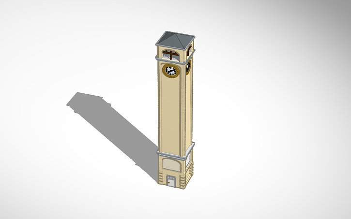 3D design big tower - Tinkercad