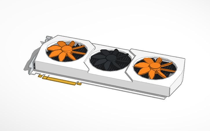 3D design RTX 2080 | Tinkercad