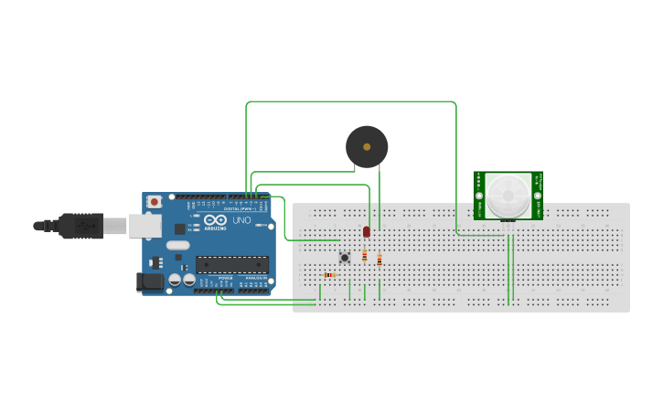 Circuit design Piezo | Tinkercad